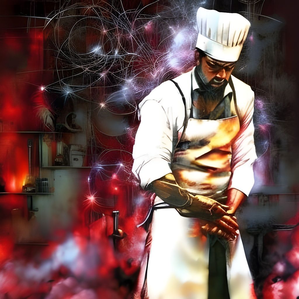 Sad chef - AI Generated Artwork - NightCafe Creator