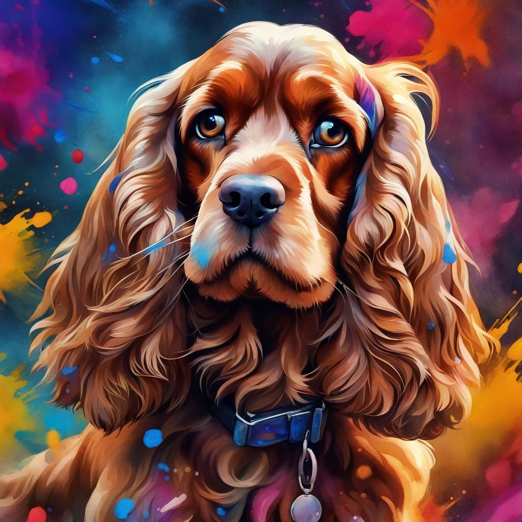 Cocker Spaniel - AI Generated Artwork - NightCafe Creator
