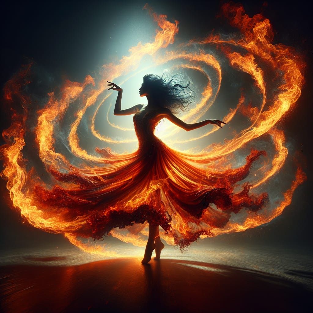 Firy Dance - AI Generated Artwork - NightCafe Creator