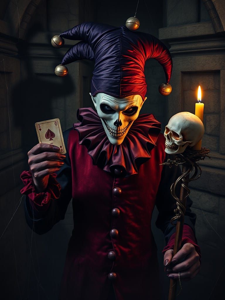 Jesters - Gothic Jester in Haunting Chamber