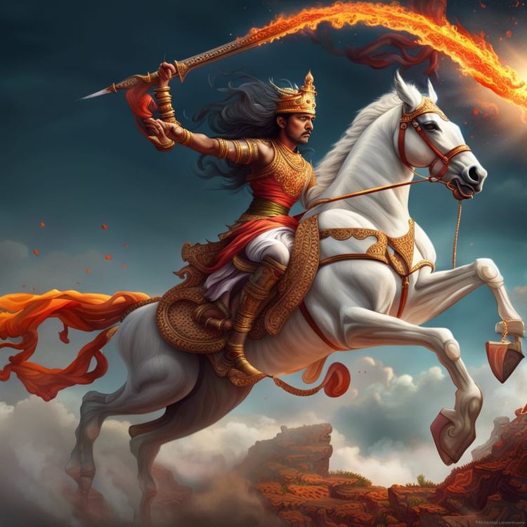Kalki Rides - AI Generated Artwork - NightCafe Creator