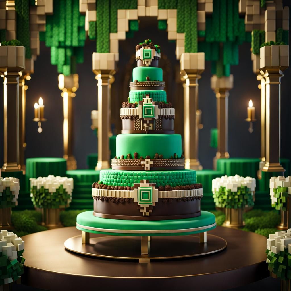 A Minecraft Wedding - AI Generated Artwork - NightCafe Creator