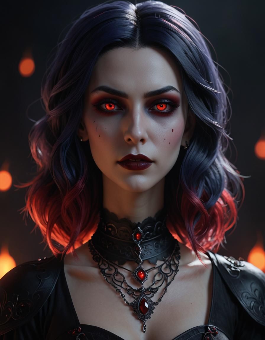vampire woman - AI Generated Artwork - NightCafe Creator