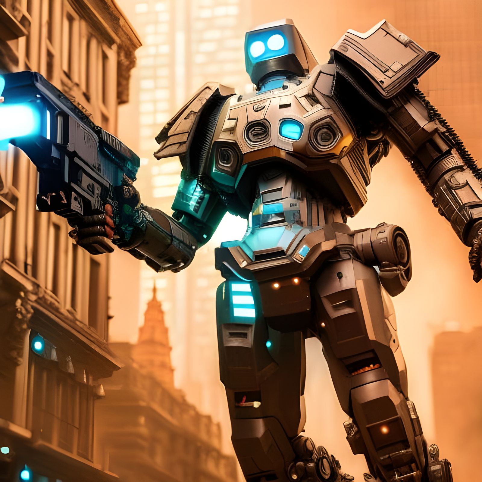 Next-Gen RoboCop - AI Generated Artwork - NightCafe Creator