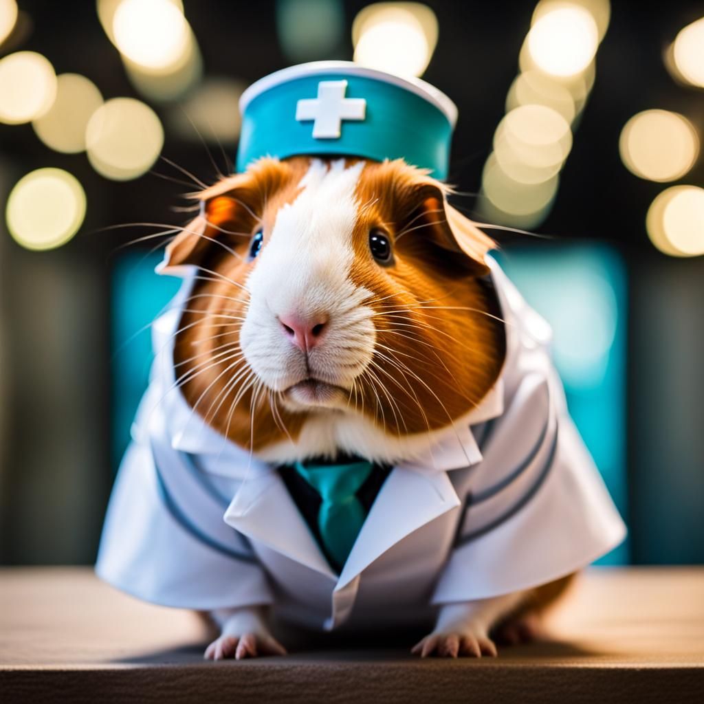 Doctor guinea pig - AI Generated Artwork - NightCafe Creator
