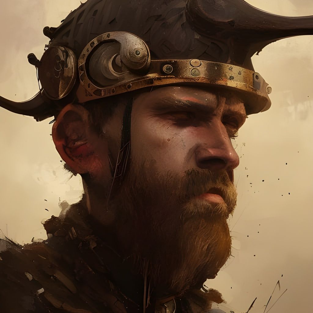 Wild Viking - Brown - AI Generated Artwork - NightCafe Creator
