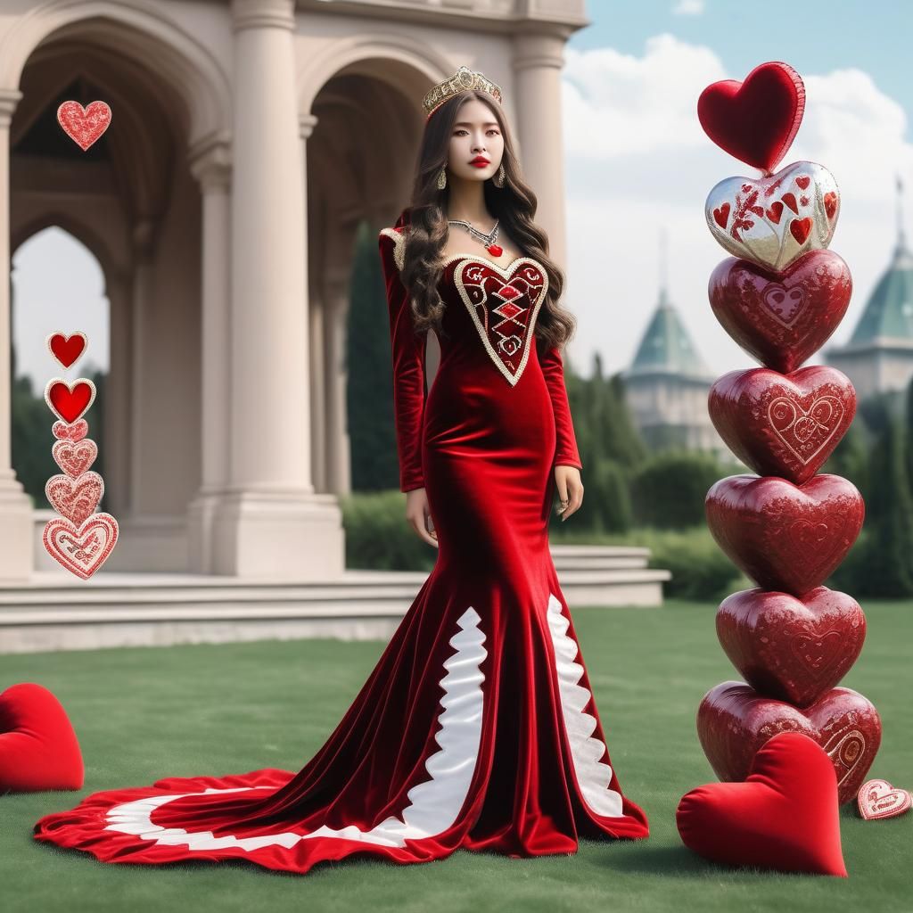 Red Close Fitting Evening Gown Realistic & Creative. Redone. - AI Generated Artwork - NightCafe ...