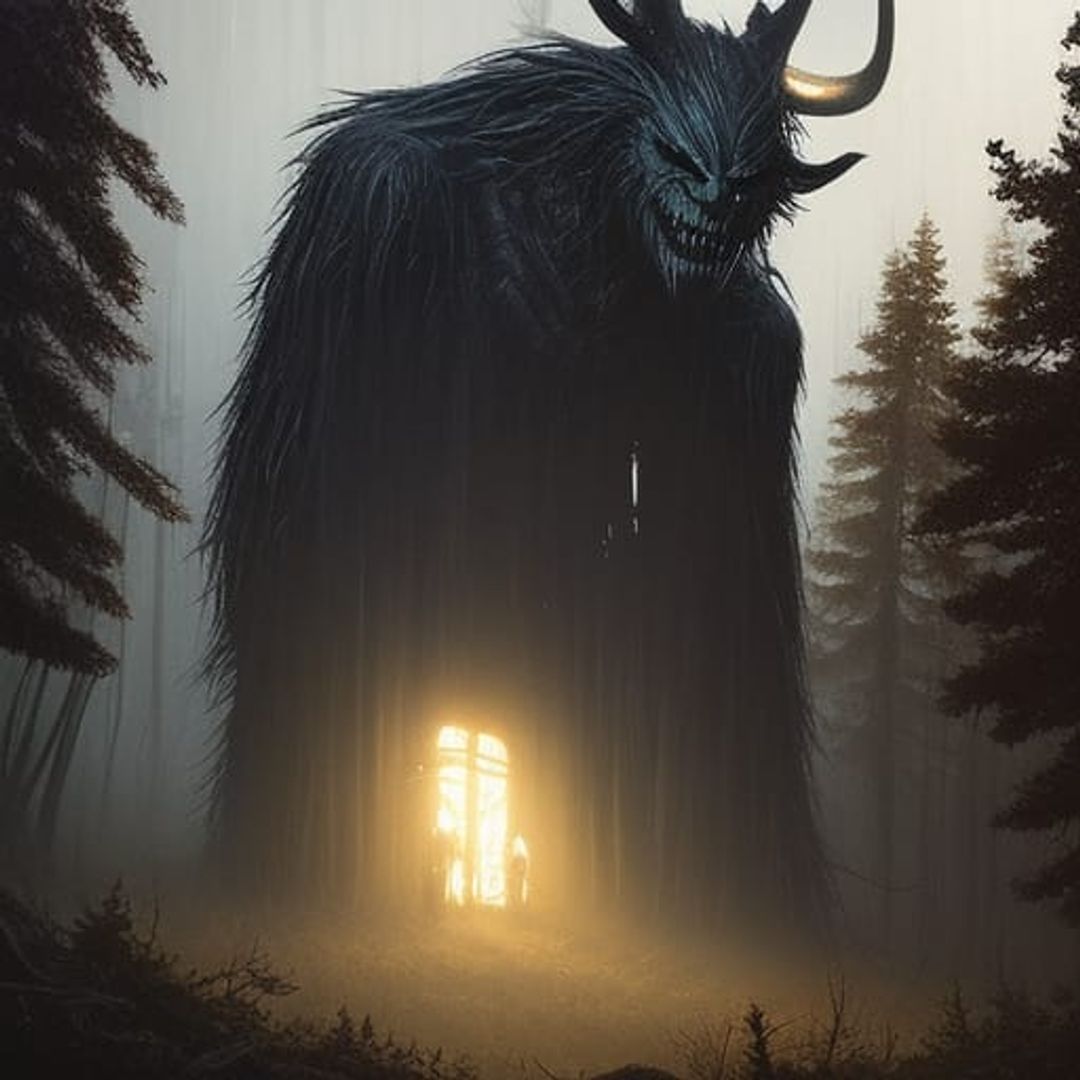 "The Old Man demon BoogeyMan Wendigo, horror, folklore" - AI Generated ...