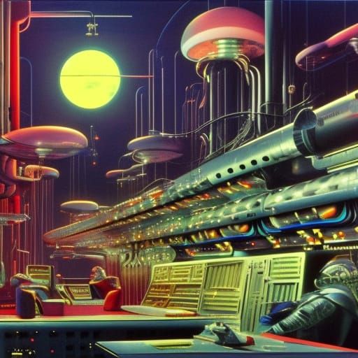 Retrofuturism - AI Generated Artwork - NightCafe Creator