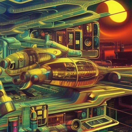 Retrofuturism - AI Generated Artwork - NightCafe Creator