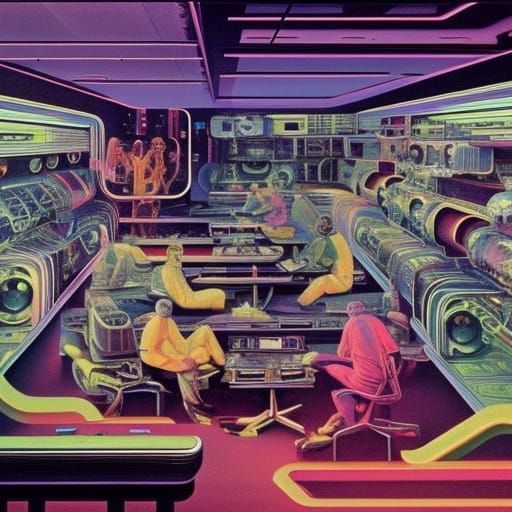 Retrofuturism - AI Generated Artwork - NightCafe Creator