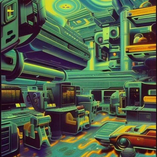 Retrofuturism - AI Generated Artwork - NightCafe Creator