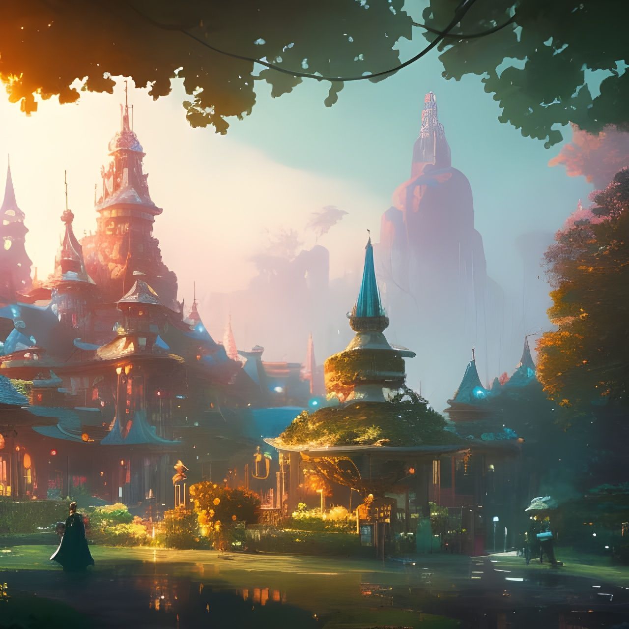 Springtime Estate No. 12 - AI Generated Artwork - NightCafe Creator