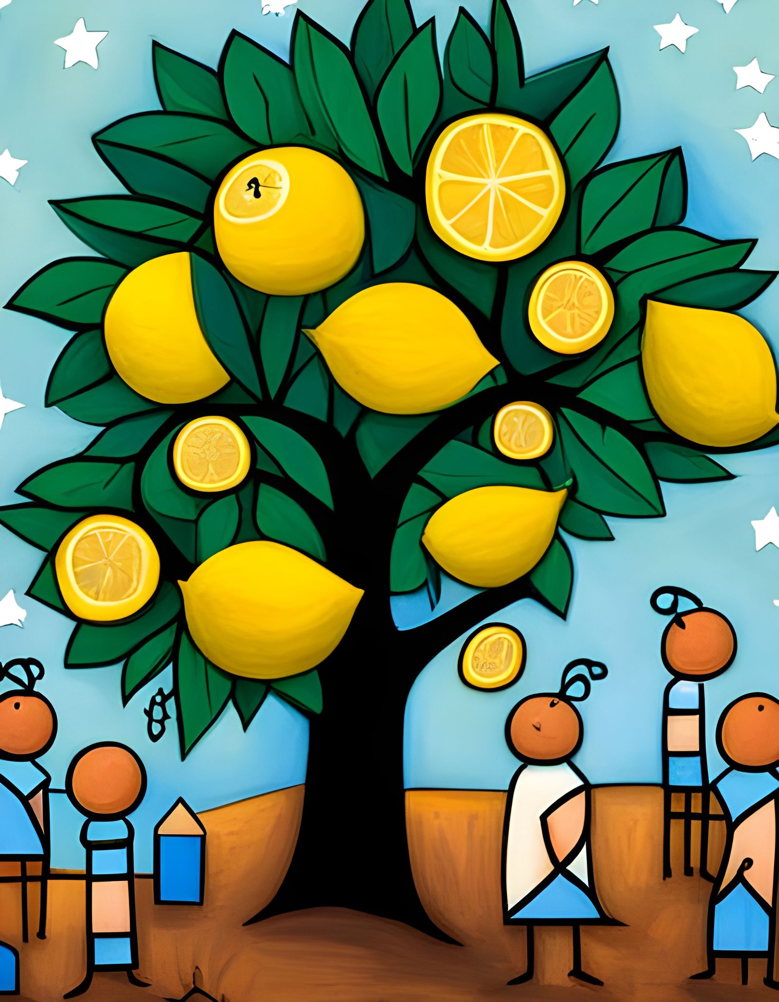 Lemon tree - AI Generated Artwork - NightCafe Creator