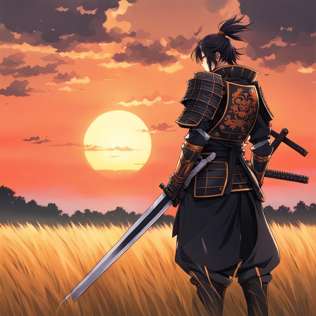 Sunset Samurai - AI Generated Artwork - NightCafe Creator