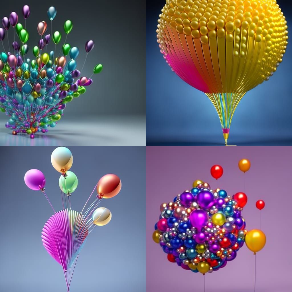 Balloons - AI Generated Artwork - NightCafe Creator