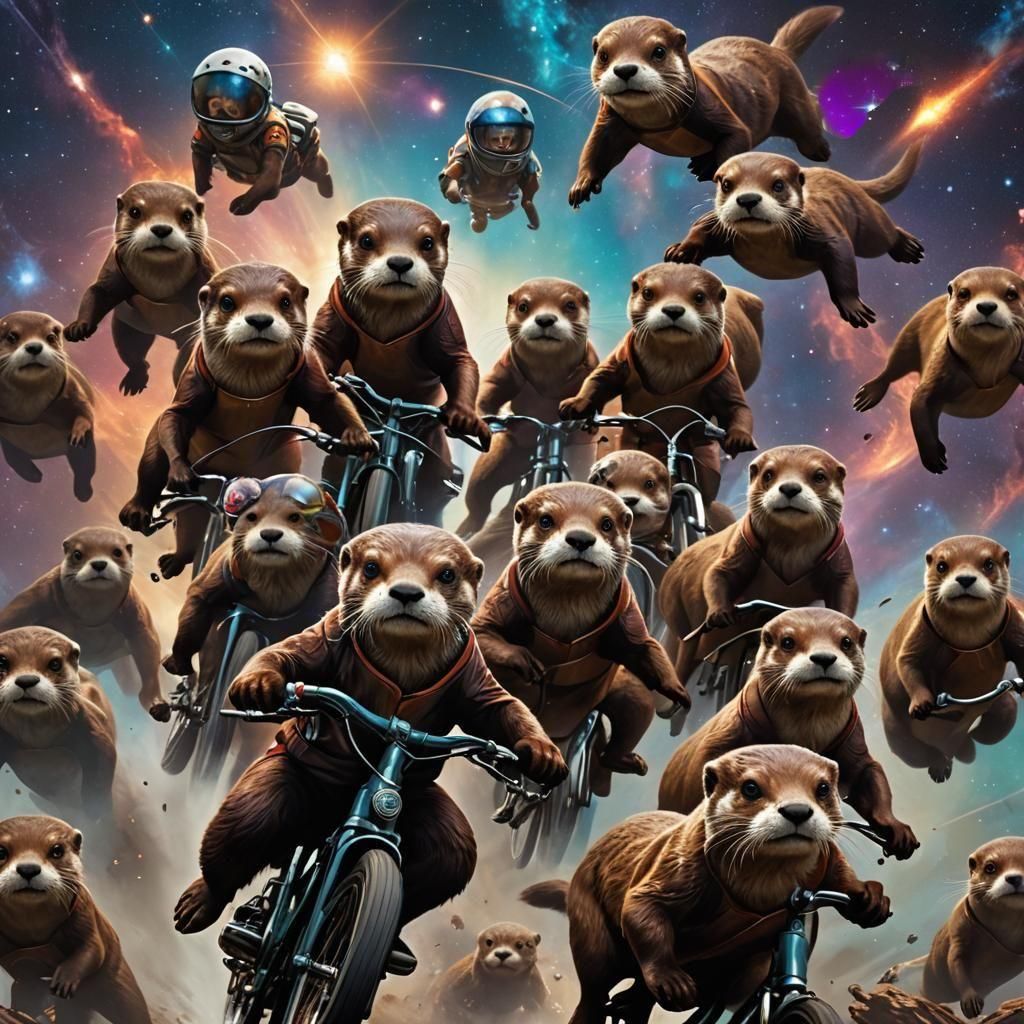Don't mess with the Otters, the movie - AI Generated Artwork - NightCafe Creator