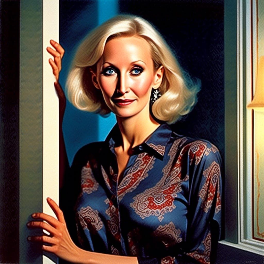 Film Noir Cinema, lovely senior citizen face, heavy back lighting by ...