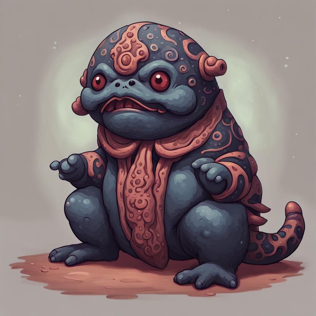 Cute Tsathoggua - AI Generated Artwork - NightCafe Creator