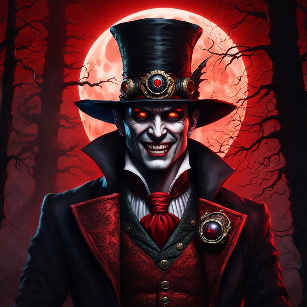 Photorealistic portrait of a majestic evil vampire lord. - AI Generated ...