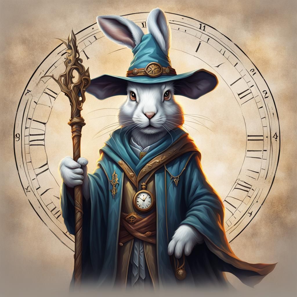 Harengon Time Wizard - Chronurgist - AI Generated Artwork - NightCafe ...