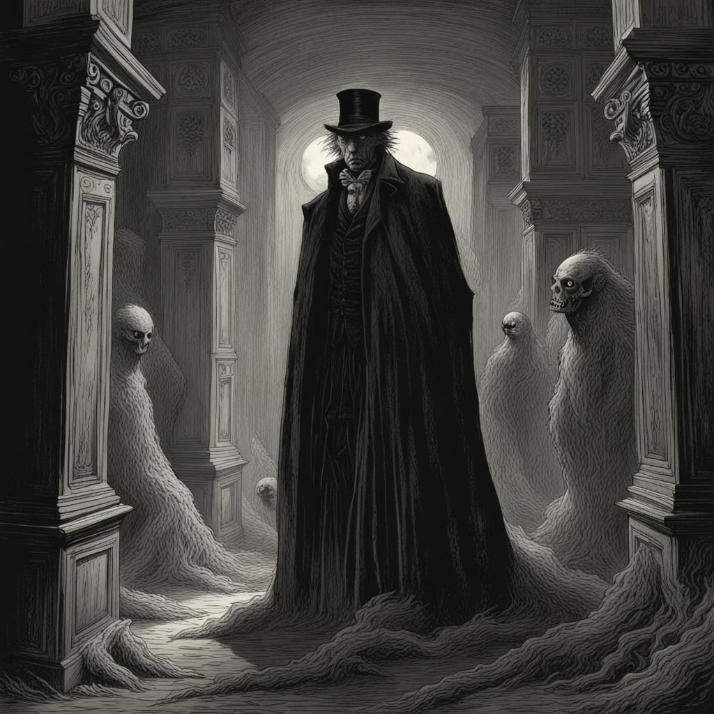 Jasper - Cyberpunk Horror Scene in Dark Gruesome Style