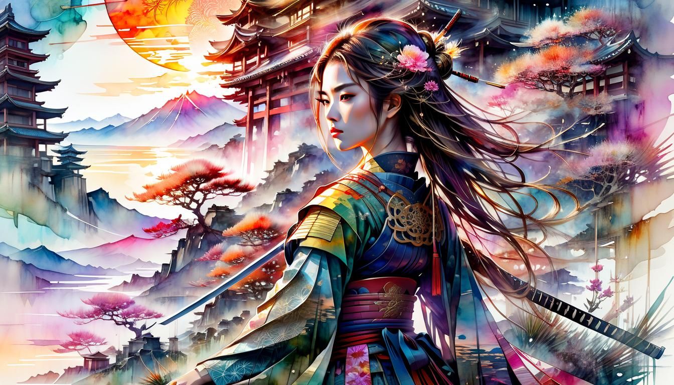 SAMURAI SPLASH - AI Generated Artwork - NightCafe Creator