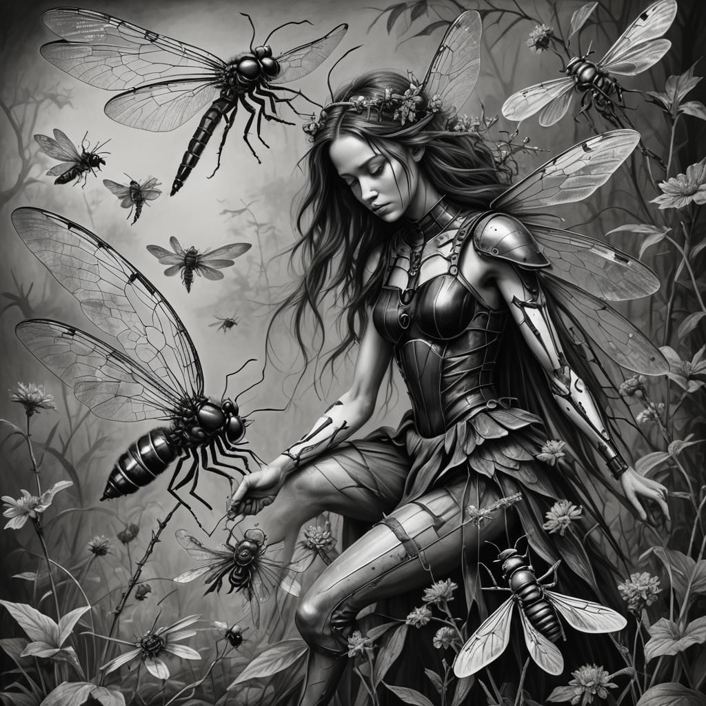 fairy insect healer - AI Generated Artwork - NightCafe Creator