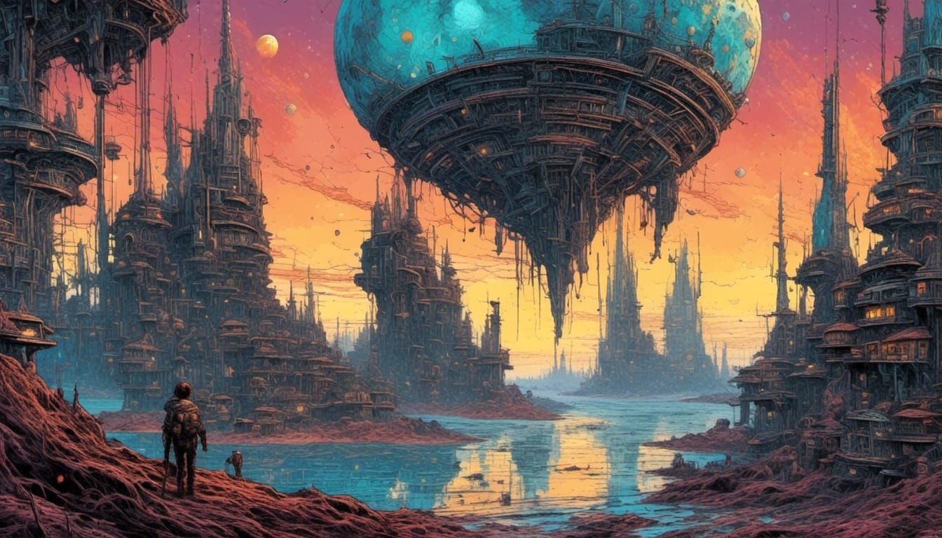 My Vacation To An Alien World - AI Generated Artwork - NightCafe Creator