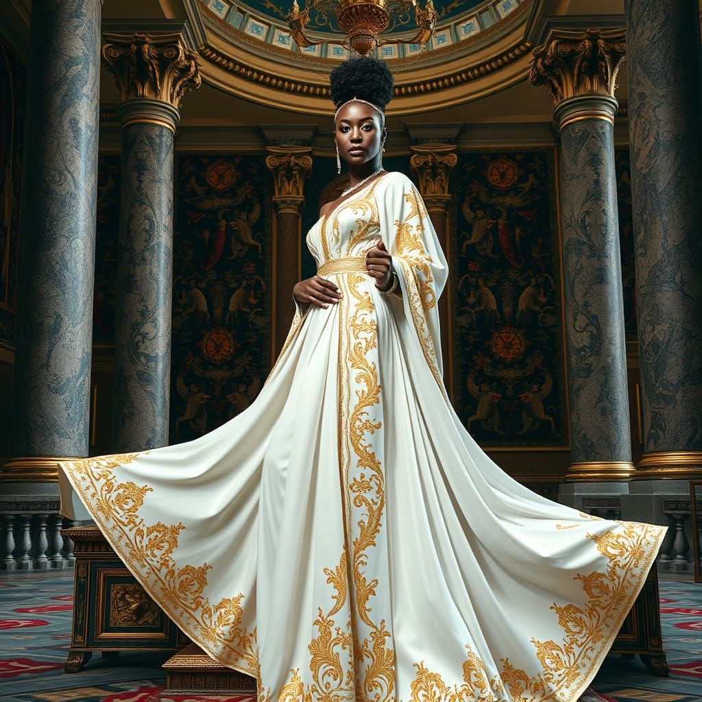 The flowing white robe - The flowing white robe