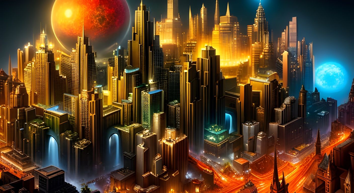 Astral City - AI Generated Artwork - NightCafe Creator
