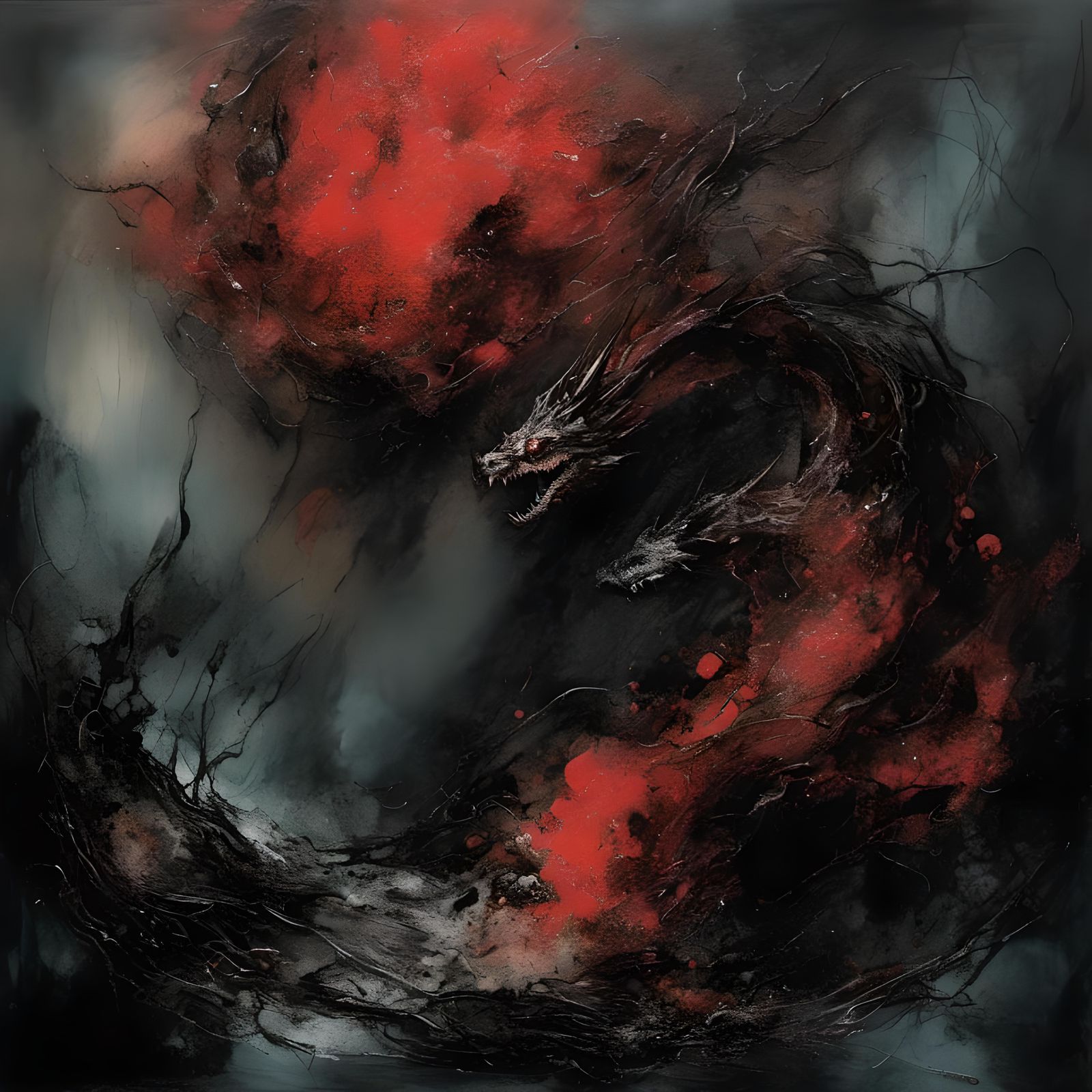 nightmare dragon - AI Generated Artwork - NightCafe Creator