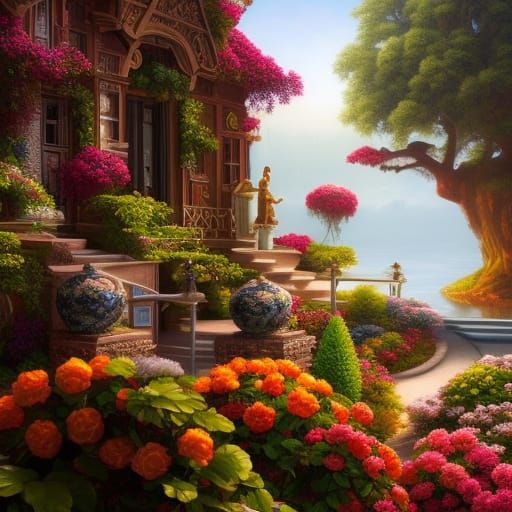 Portrait of ‘The artist and the muse’ enigmatic, extremely detailed ...