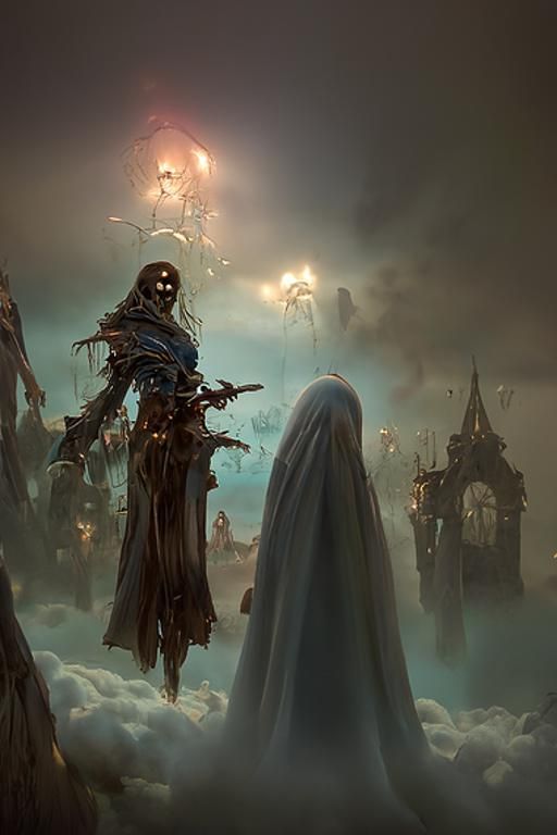 a beautiful and epic masterpiece matte painting portrait of a ...