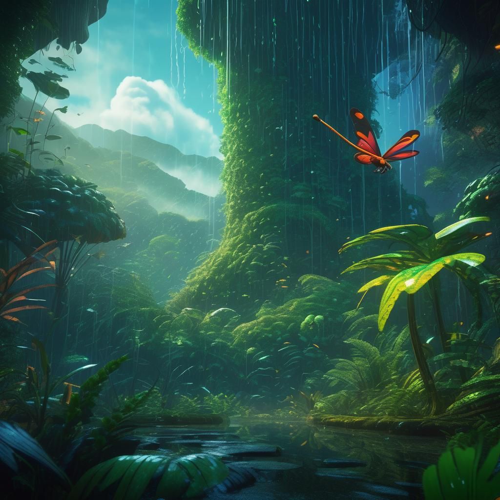 Rainforest - AI Generated Artwork - NightCafe Creator