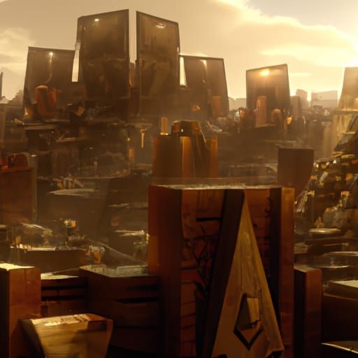 Future egypt pyramid city - AI Generated Artwork - NightCafe Creator