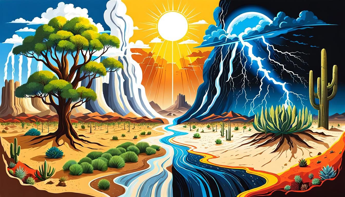 Two Sides Weather - AI Generated Artwork - NightCafe Creator