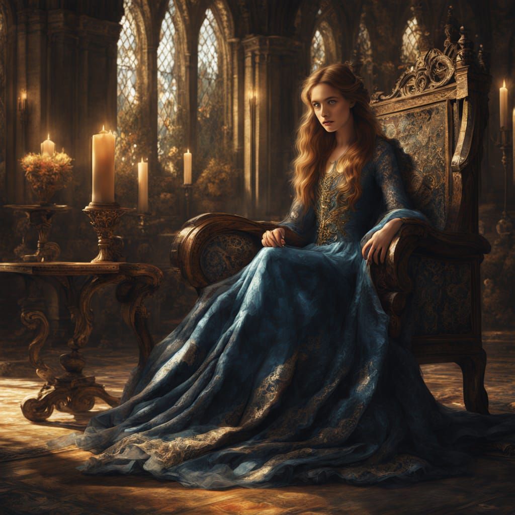 Ethereal Fairy in Pre Raphaelite Splendor - AI Art