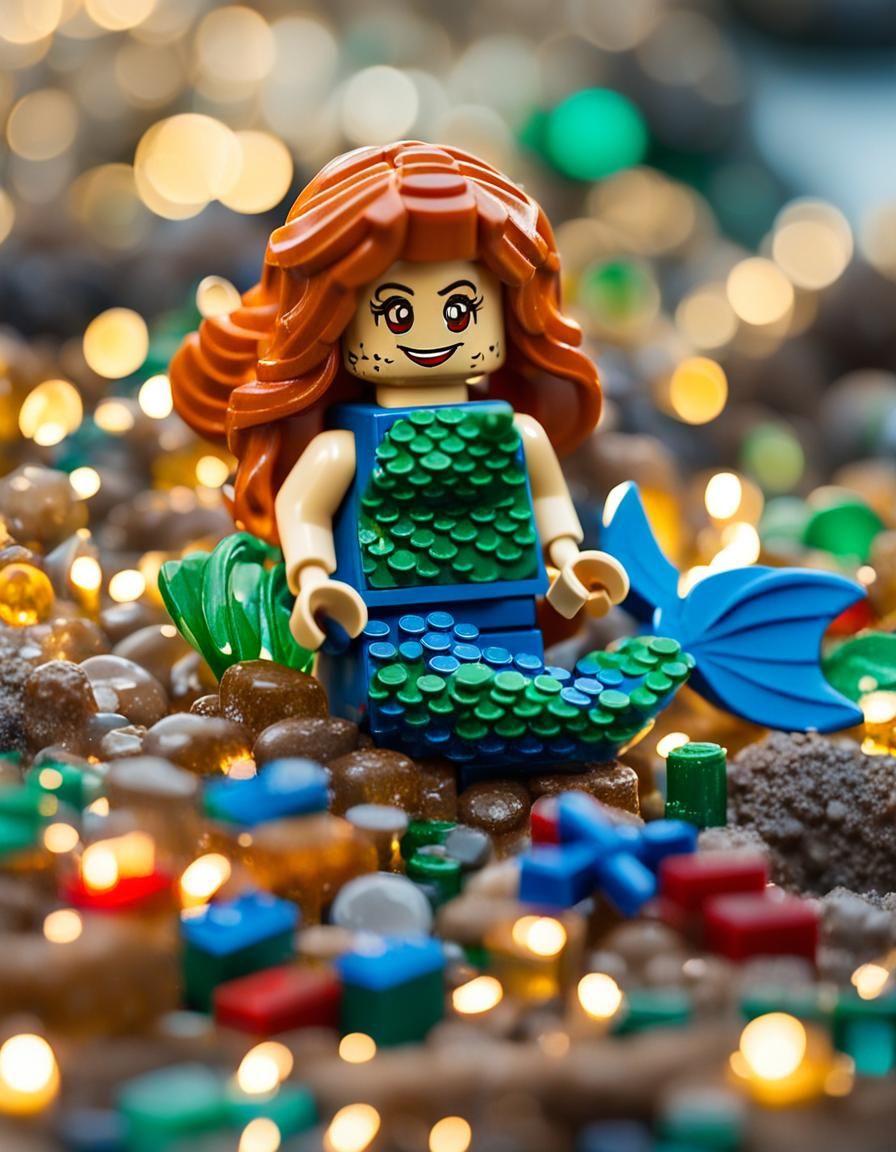Highly detailed Lego mermaid - AI Generated Artwork - NightCafe Creator
