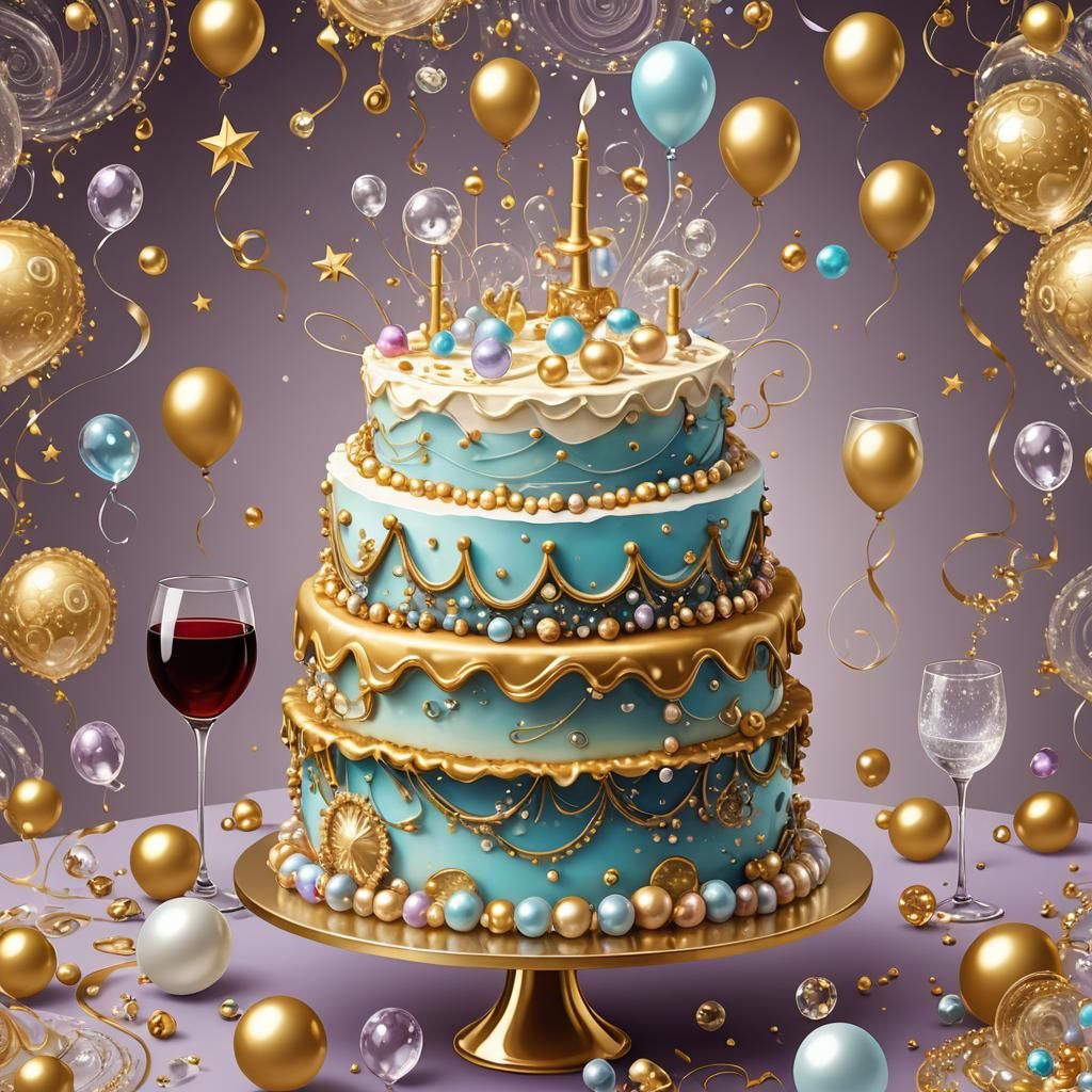 It's A Cake Celebration - AI Generated Artwork - NightCafe Creator