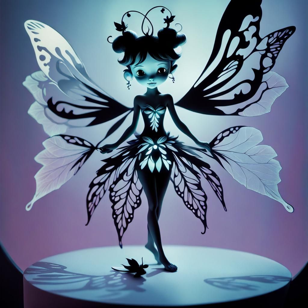 Silhouette Fae - AI Generated Artwork - NightCafe Creator
