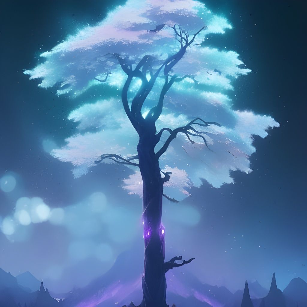 Galaxy Tree - AI Generated Artwork - NightCafe Creator