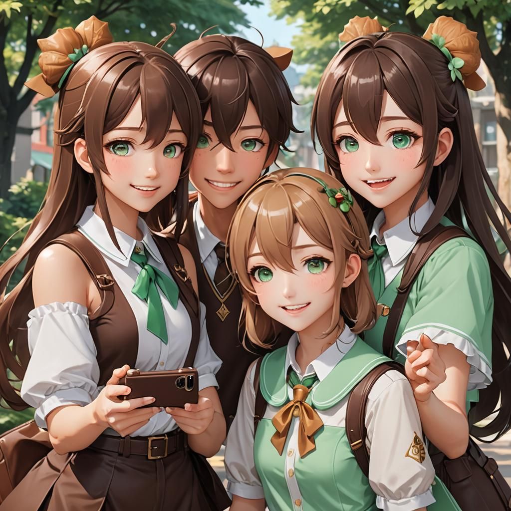 Chocolate Friends - AI Generated Artwork - NightCafe Creator