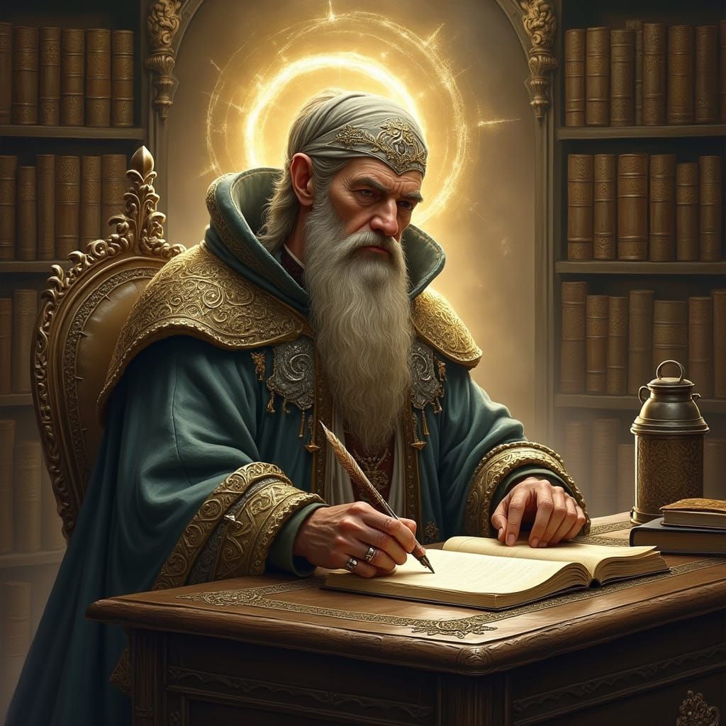 word wizard - Ethereal Word Wizard in Ancient Study