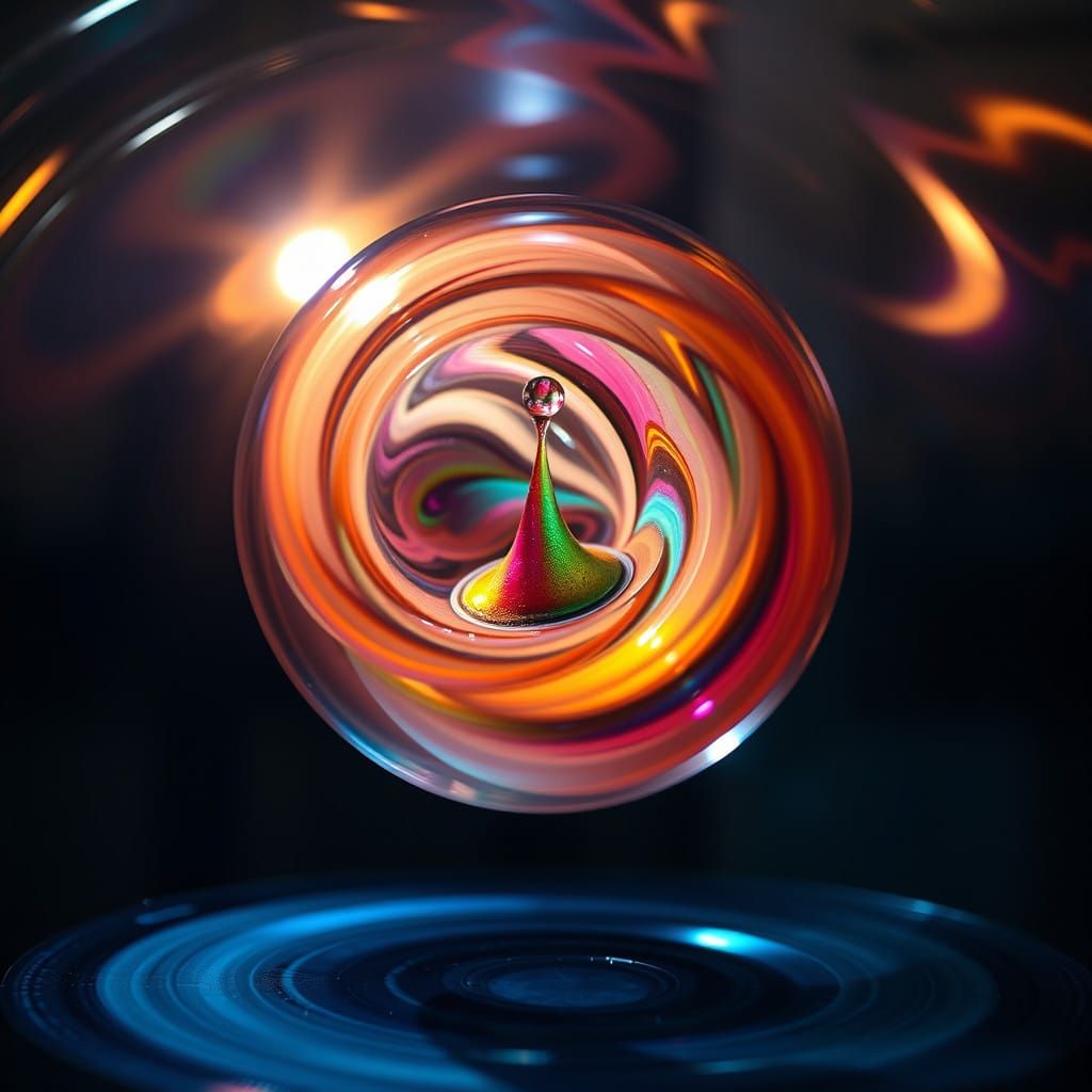 Spinning Magnetite Crayon Drop - Spinning Magnetite Crayon D...