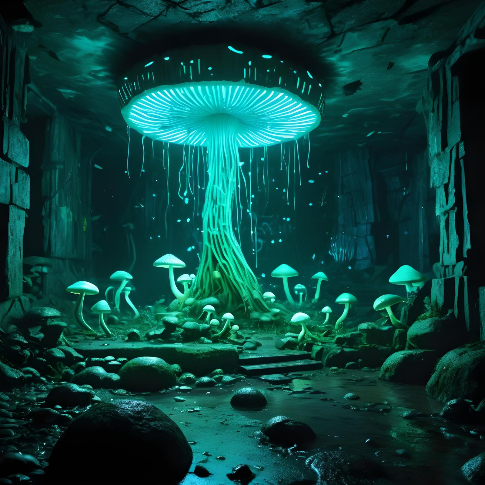 There's an alien in my basement!/alien shrooms everywhere!! - AI ...