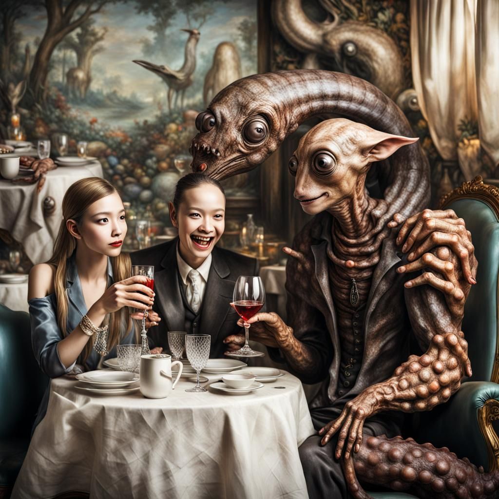 The Sentient Suit Being Playful - AI Generated Artwork - NightCafe Creator