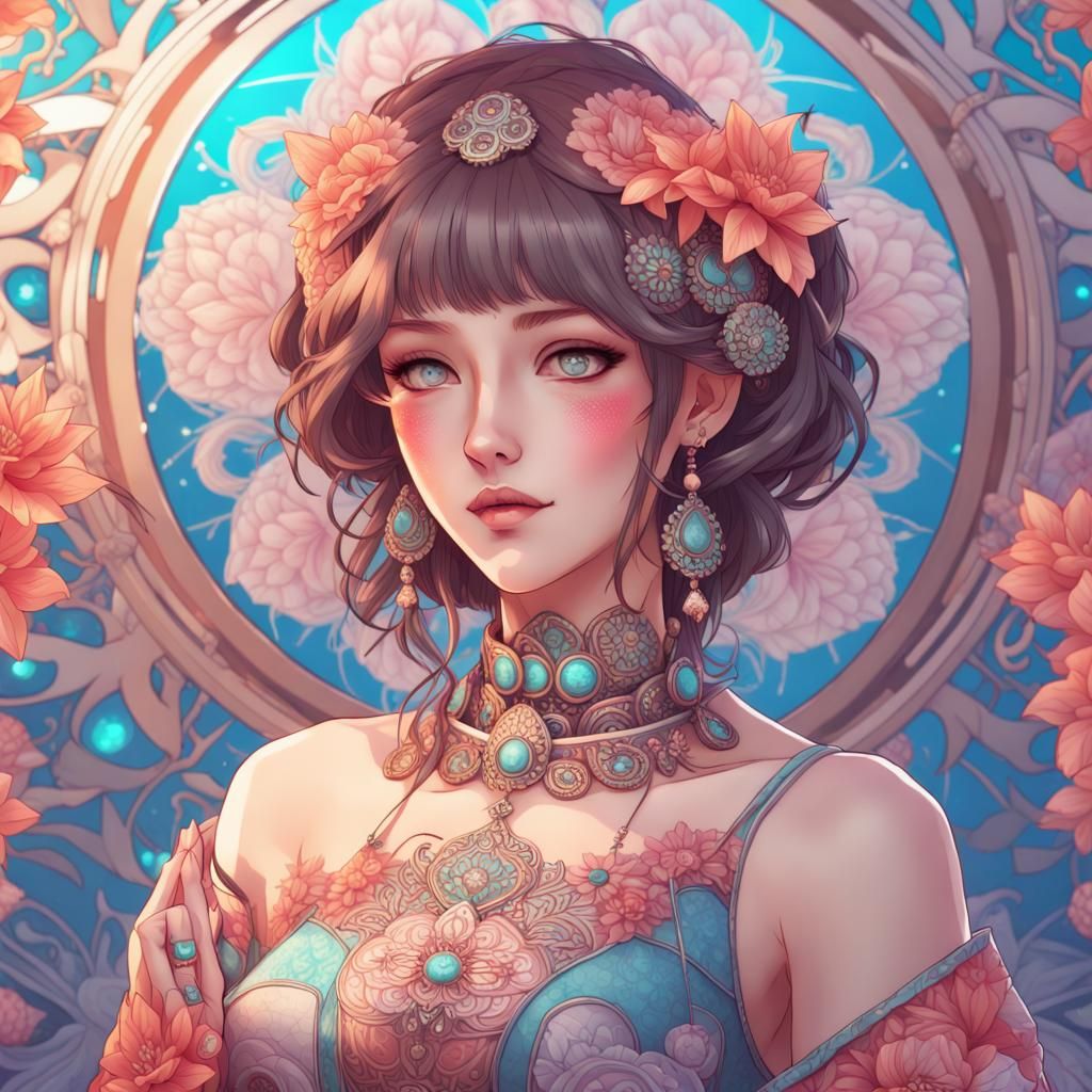 Mandala inspired - AI Generated Artwork - NightCafe Creator