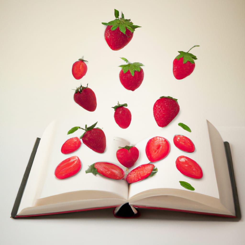 A Book Full of Strawberries - AI Generated Artwork - NightCafe Creator