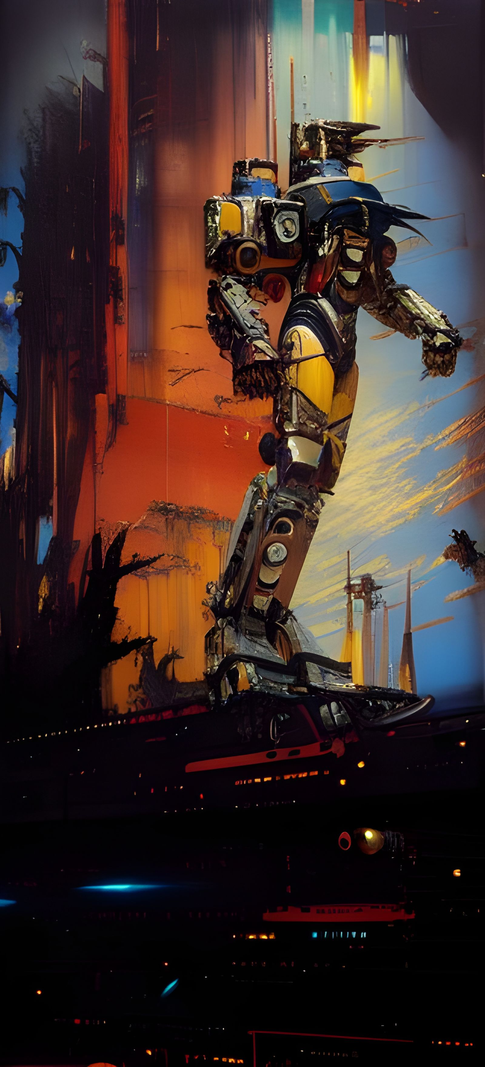A fail that became a cool retro-SF Jaeger! - AI Generated Artwork ...